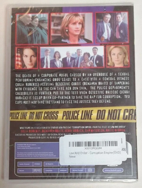 DVD - *NEW / Sealed* Law & Order Corruption Empire Jerry Orbach DVD PAL ...