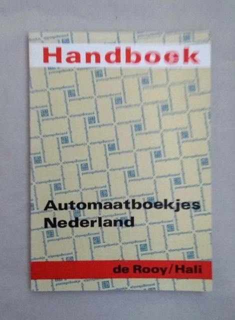 HANDBOEK AUTOMAATBOEKJES NEDERLAND. de R: EUR 36,00 - PicClick DE
