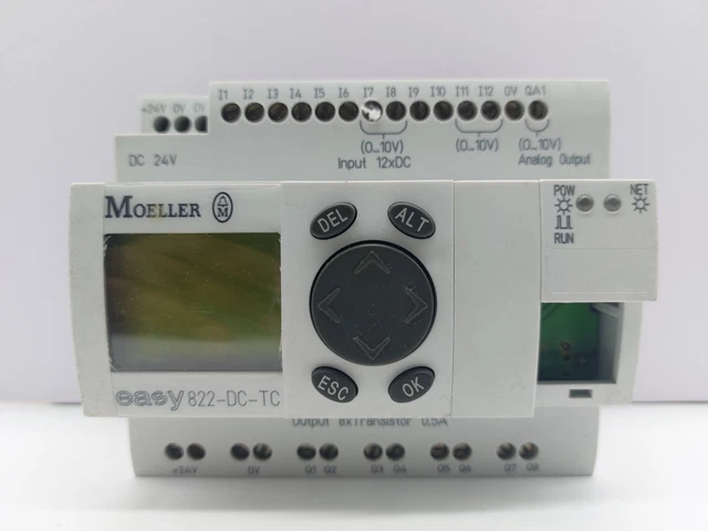 MOELLER EATON EASY 822-DC-TC Control Relay, 24V DC, Relay Output, PLC ...