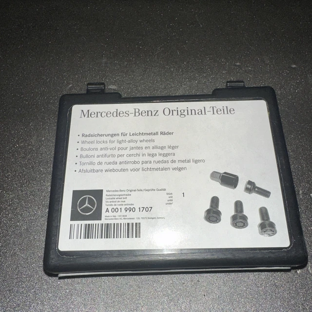 GENUINE MERCEDES-BENZ LOCKING Wheel Bolt Set A0019901707 With Box ...