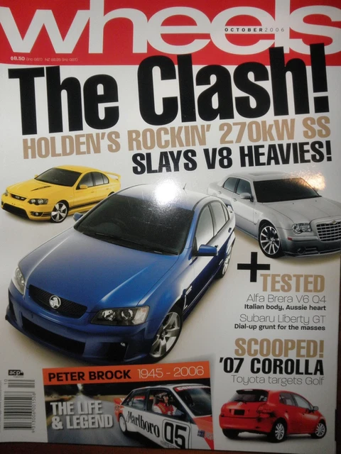 WHEELS MAG 2006 HSV VE GTS VE SS Commodore v FPV Falcon GT v Chrysler ...