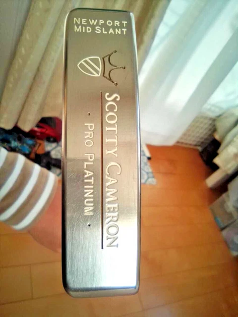 SCOTTY CAMERON・ PRO platino medio inclinazione Newport condizioni rare ...