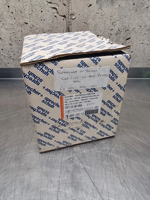 SPRECHER + SCHUH CEF 1-12 20-180A Electronic Motor Protection Relay £ ...