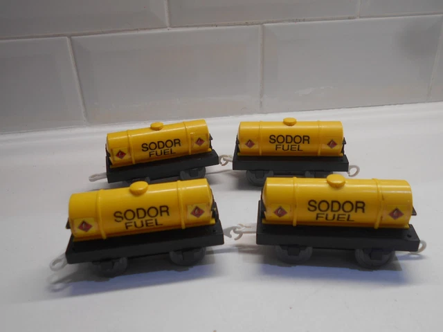 TOMY TRACKMASTER THOMAS the tank engine sodor fuel tankers x 4 £7.99 ...