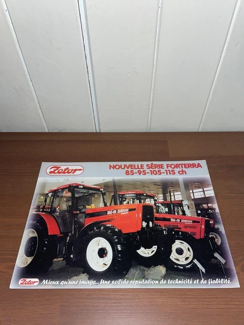 BROCHURE PROSPEKT PROSPECTUS GAMME TRACTEUR ZETOR FORTERRA tractor-traktor-ursus EUR 6,99 ...