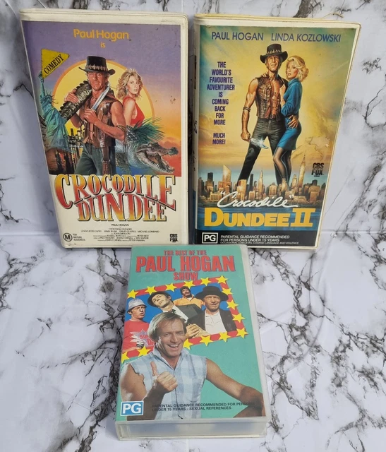 CROCODILE DUNDEE 1 2 & Best of Paul Hogan Show VHS Video Tape $35.00 - PicClick AU