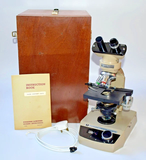 VINTAGE VICKERS INSTRUMENTS M15c LABORATORY COMPOUND BINOCULAR ...