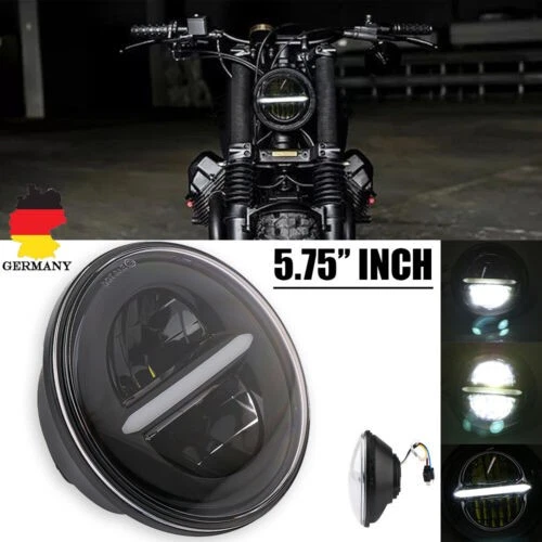 5.75& 5-3/4/& LED Headlight Lamp DRL Light Universal For Jeep Harley ...
