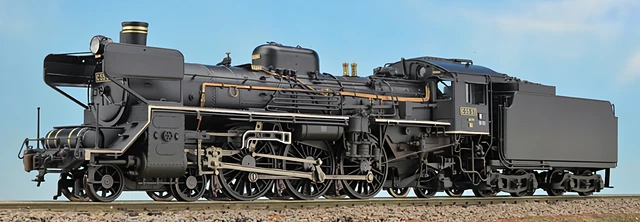 LOCOMOTIVE À VAPEUR Pacific 57 kit jauge H0m échelle HOj/HOn3-1/2 Imon 4-6-2 JNR C55 EUR 2.245 ...