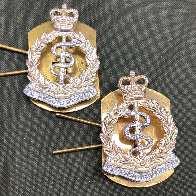 INSIGNES DE COL De La RAMC Corps Médical De L'Armée Britannique - Paire ...
