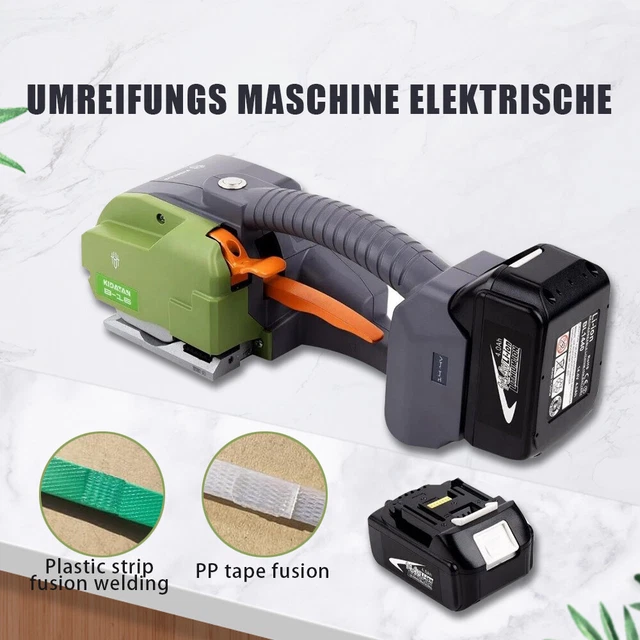 UMREIFUNGSGERÄT AKKU UMREIFUNGSMASCHINE umreifungband Gerät für PP PET ...