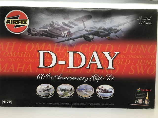 AIRFIX 1:72 SCALE 08601 60th. ANNIVERSARY D-DAY AIRCRAFT 4 PLANE GIFT ...