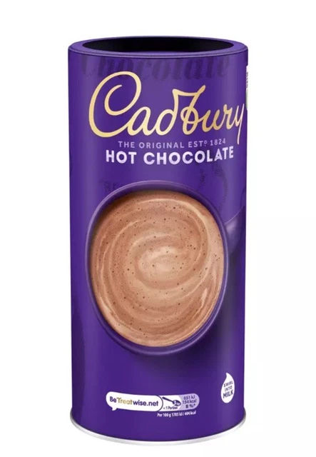CADBURYS HOT CHOCOLATE 750g Tub Drinking Chocolate Add Milk Cocoa ...