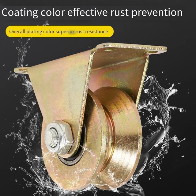 STEEL CABLE PULLEY Track Pulley V Type 1 Pc 1-8mm Cable Casement Tracks ...