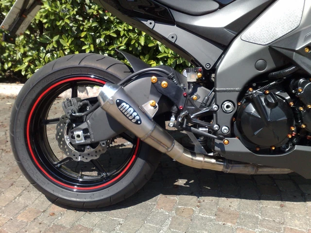 MASSMOTO EXHAUST SLIPON Silencer Tromb Titanium-Curve Kawasaki ZX10R ...