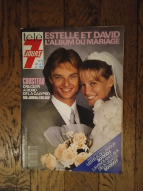MAGAZINE TÉLÉ 7 jours de 1989 - David Hallyday, Estelle Lefebure EUR 5,00 - PicClick FR