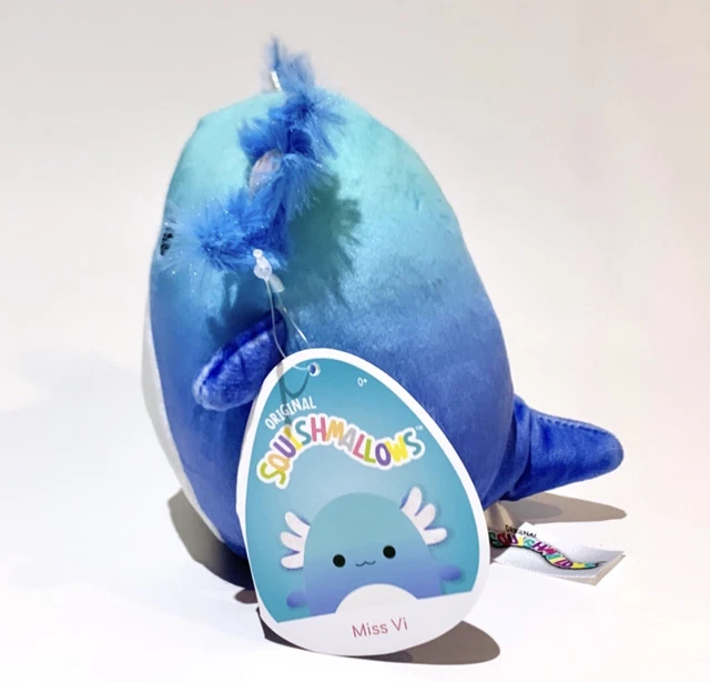BNWT SQUISHMALLOW 5” Miss V Blue Axolotl Aqua HTF Rare Axo Brand New ...