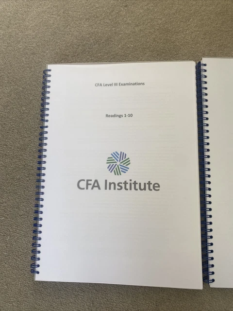 CFA LEVEL 3 Personal Notes 2023 £50.00 - PicClick UK