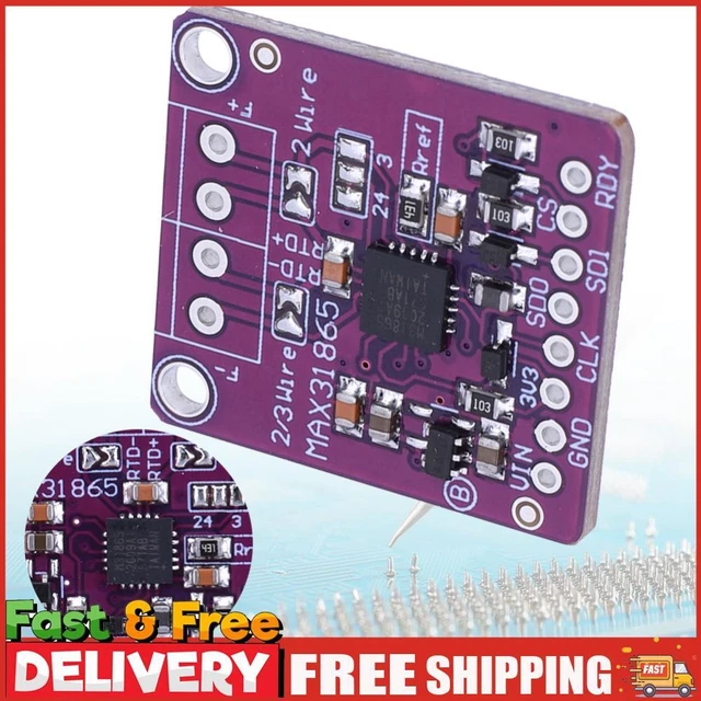 MAX31865 PT100/PT1000 RTD Temperature Sensor Detector Module Amplifier ...
