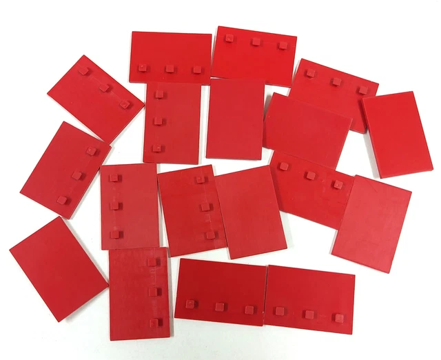 PLAQUE DE CONSTRUCTION Fischertechnik Vintage 30x45 – Rouge – 18pcs ...