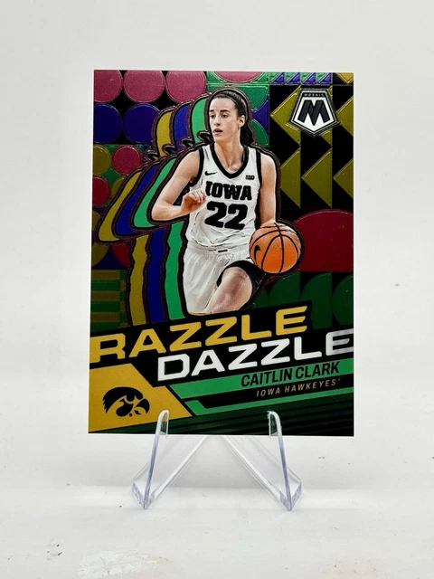 2024 PANINI MOSAIC Caitlin Clark Collection Razzle Dazzle Rookie RC # ...