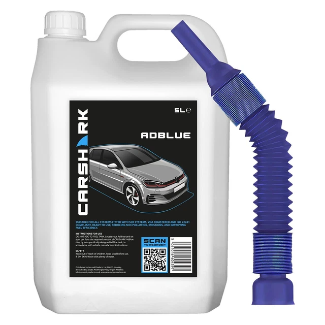 ADBLUE DIESEL EXHAUST Fluid Additive, 5 Litres, Easy Pour Spout, by ...