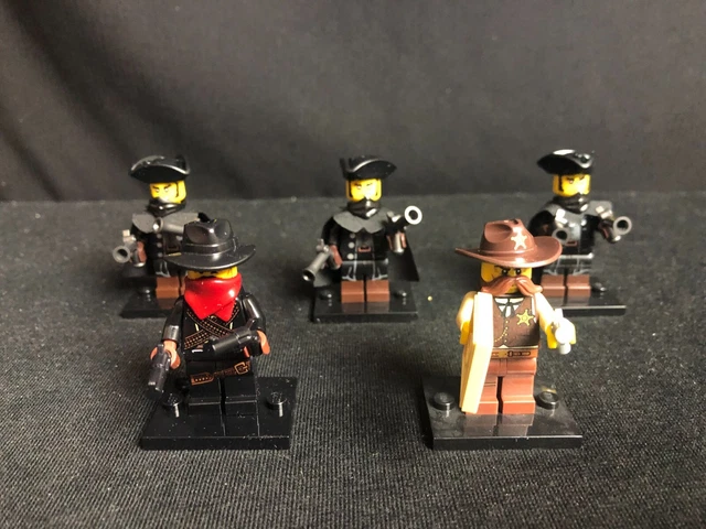 LEGO 5 X Figuren Sheriff Bandit Cowboy Highwayman unbespielt EUR 44,45 ...