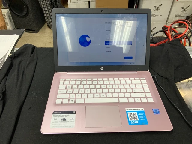 HP STREAM 14-CB172WM Windows 11 64GB eMMC 4GB RAM Intel Celeron N4000 ...