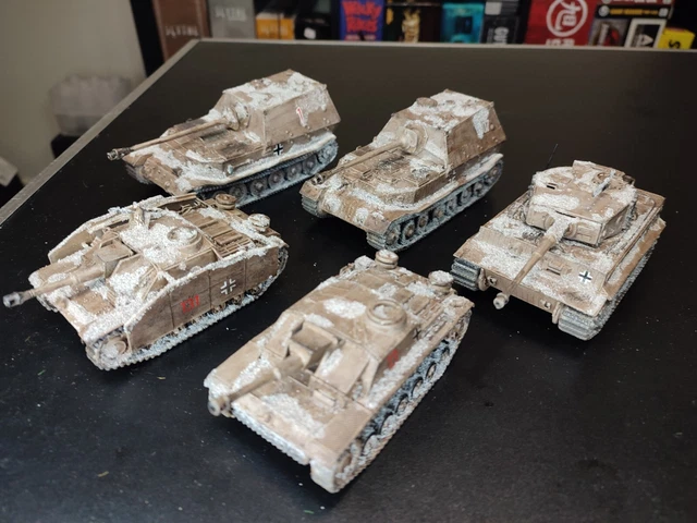 PRO PAINTED 28MM German Tanks WW2 Bolt Action Elephant, Ferdinand, Late ...