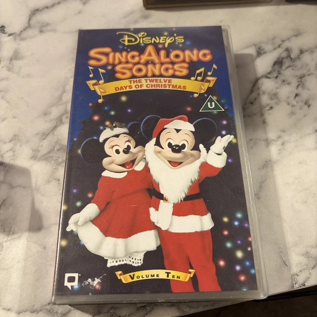 DISNEY'S SING ALONG Songs The Twelve Days of Christmas VHS Volume 10 £7 ...