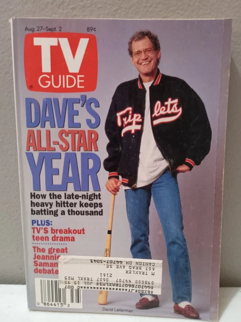 TV GUIDE 27. August - 2. September 1994 Ausgabe #2161 David Letterman ...
