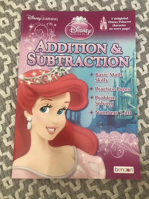 DISNEY PRINCESS ADDITION & Subtraction Learning Worksheet Practice ...
