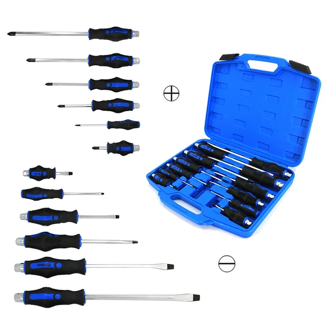CTX PRO MAGNETIC Screwdriver Set HEAVY DUTY Phillips &Slotted Go Through Drivers £21.59 ...
