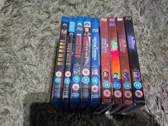 IRON MAN TRILOGY/ Captain America 1-3 / Avengers 1-3 (Blu-ray) 9 Movies ...