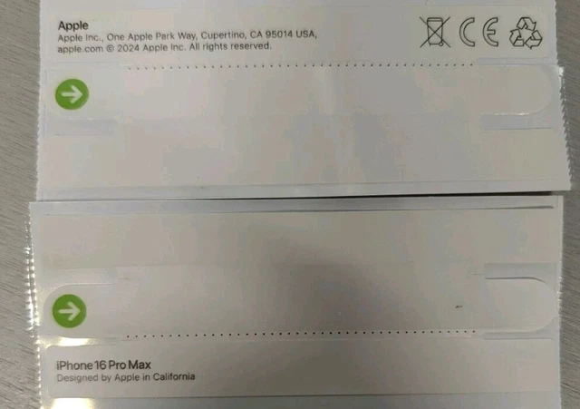 APPLE IPHONE 16 PRO MAX Open Box Package Seal With UV CODE Sticker New ...