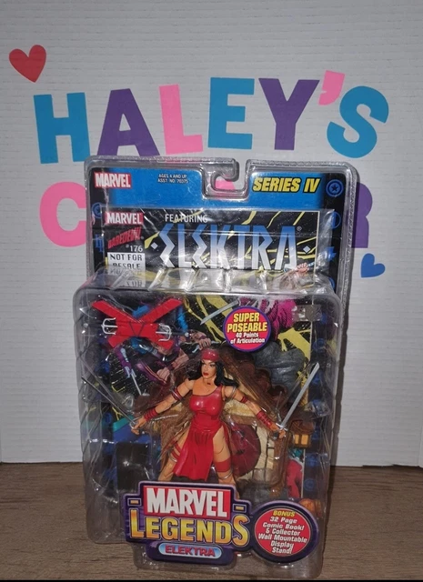 FIGURINE ARTICULÉE MARVEL Legends Series IV Electra 6" jouet Biz 2003 ...