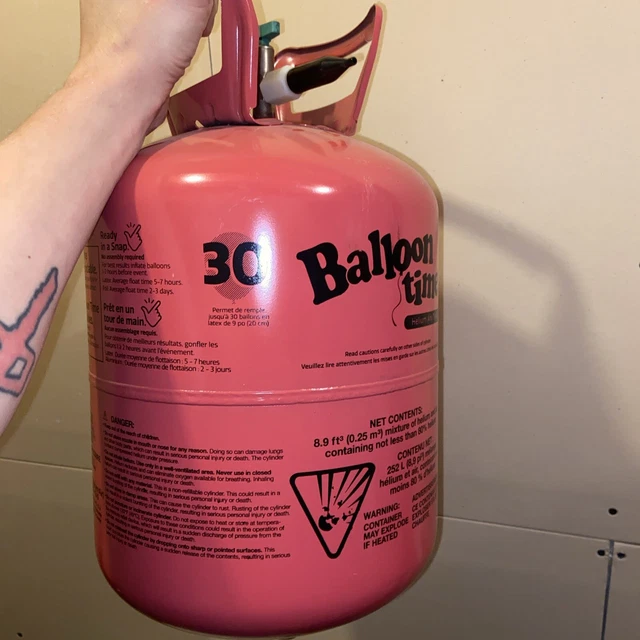HELIUM TANK 8.9 cu. ft. Balloon Time Helium Kit (EMPTY, tank only) $16. ...