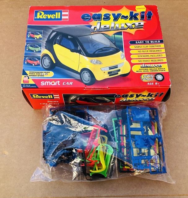 REVELL SMART CAR Scale 1:24 Easy Kit Deluxe Clip Together No Glue New ...