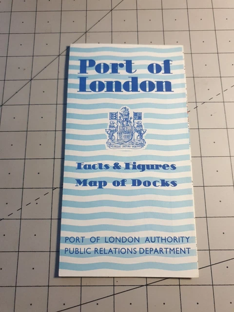 PORT OF LONDON Facts & Figures Map of Docks Vintage Pamphlet Leaflet £ ... PORT OF LONDON Facts & Figures Map of Docks Vintage Pamphlet Leaflet £ ...