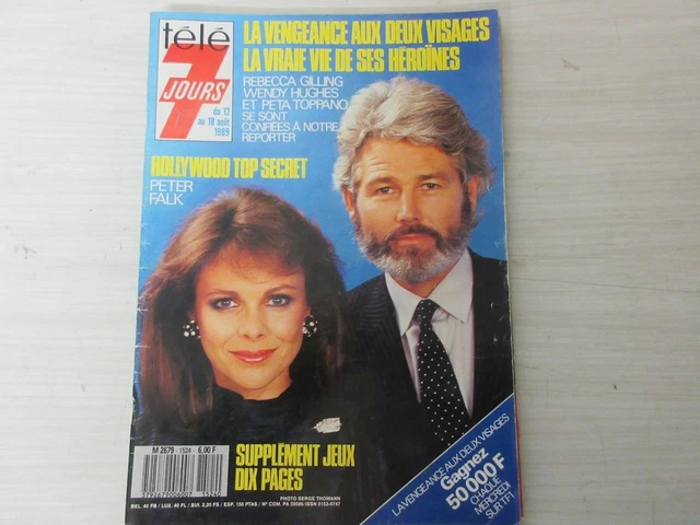 TELE 7 JOURS 1524 08.1989 GILLING Peter FALK SAGAN BLUEBERRY IMAGES ...