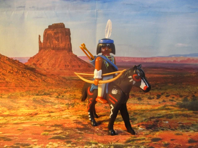 PLAYMOBIL WESTERN INDIENS Cowboy / Arc / Flèches / Western / Cheval ...