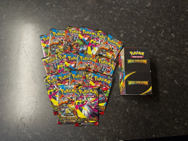 POKEMON TCG MEGA Evolution Half Booster Box (18 packs) IN HAND £115.08 ...