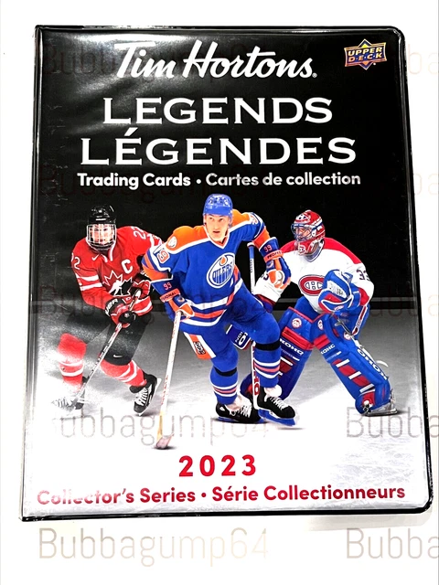 2023 UD TIM Hortons Legends Complete 100 Card Base Set + Binder ...