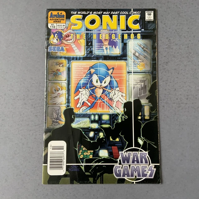 SONIC THE HEDGEHOG issue #110 (2002, Archie Adventure Comics) low print ...