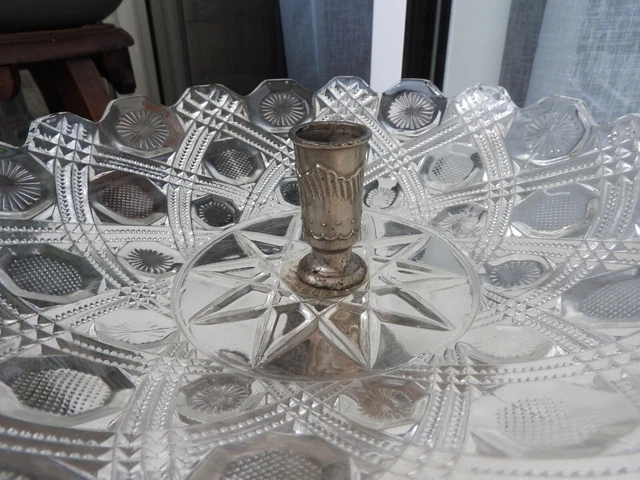 ANCIENNE COUPE A Fruits Vase Cornet Verre Cristal Tulipier - Centre De ...