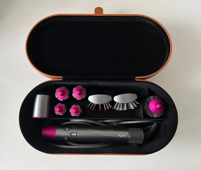 DYSON AIRWRAP COMPLETE Hair Styler Air Wrap Blow Dryer Fuchsia Set VGC ...