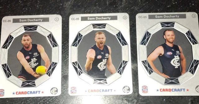 2023 AFL TEAMCOACH Card Craft Player Set Carlton Sam Docherty CC-05 $5. ...