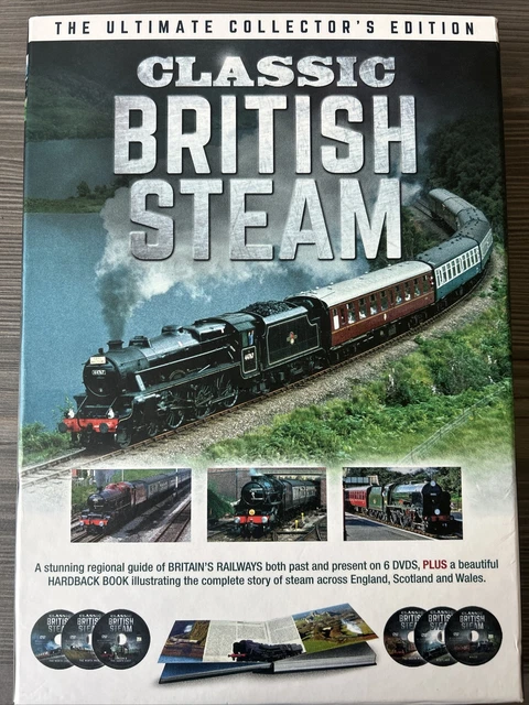 CLASSIC BRITISH STEAM Ultimate Collector's Edition Book and DVDs New £6 ...