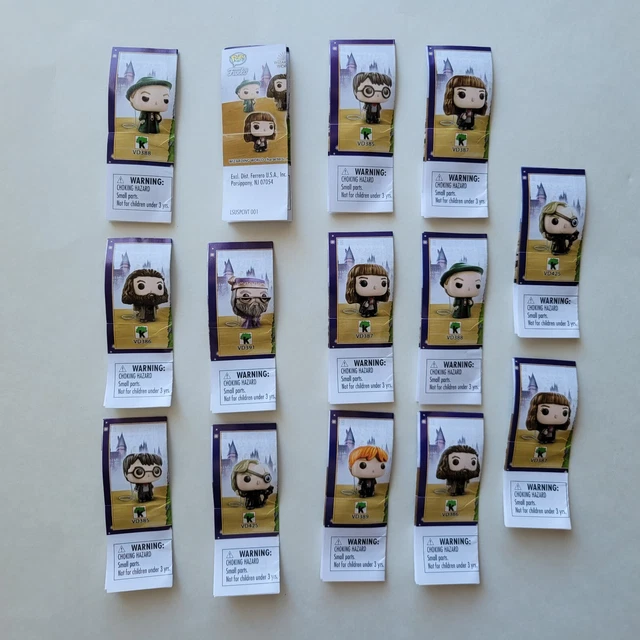 KINDER JOY HARRY POTTER Funko QR code sheet Your Pick Match it to your ...