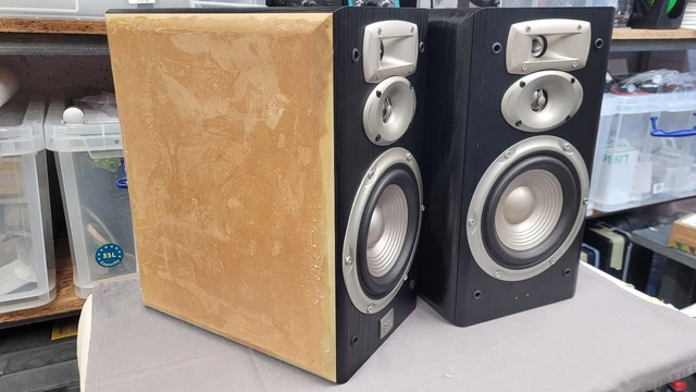 JBL L830 BOOKSHELF Speakers Studio L Series black ash missing wrapping ...